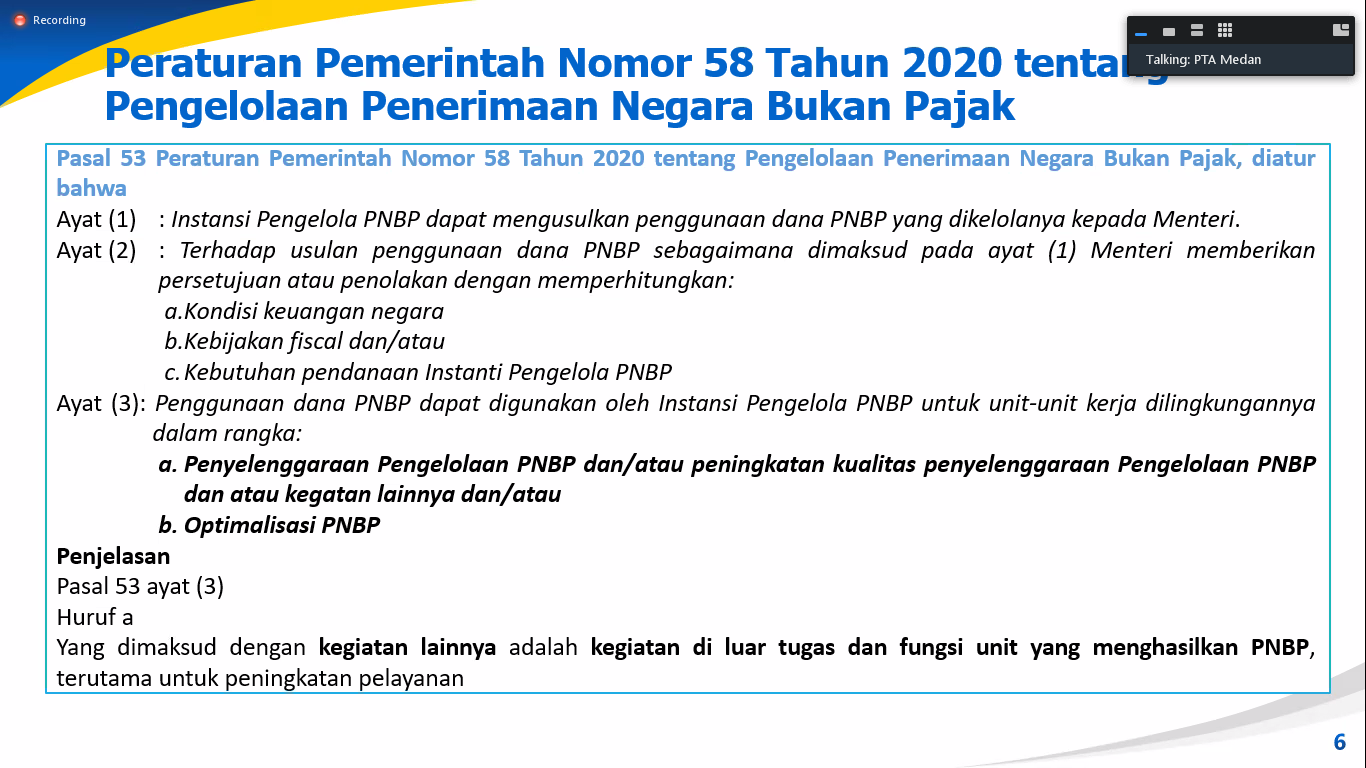 PA Pematangsiantar - Bimtek PNBP Tenaga Teknis Yustisial
